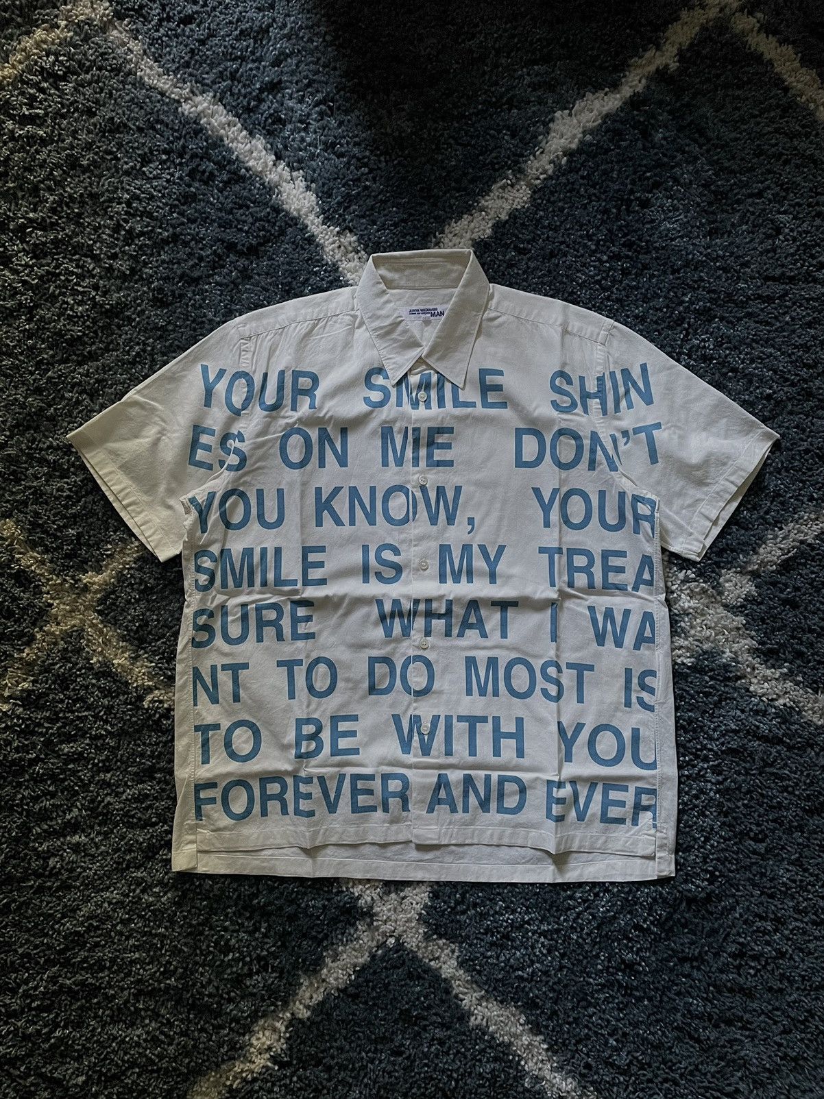 Comme des Garcons × Junya Watanabe SS02 ‘Your Smile’ Poem Shirt | Grailed