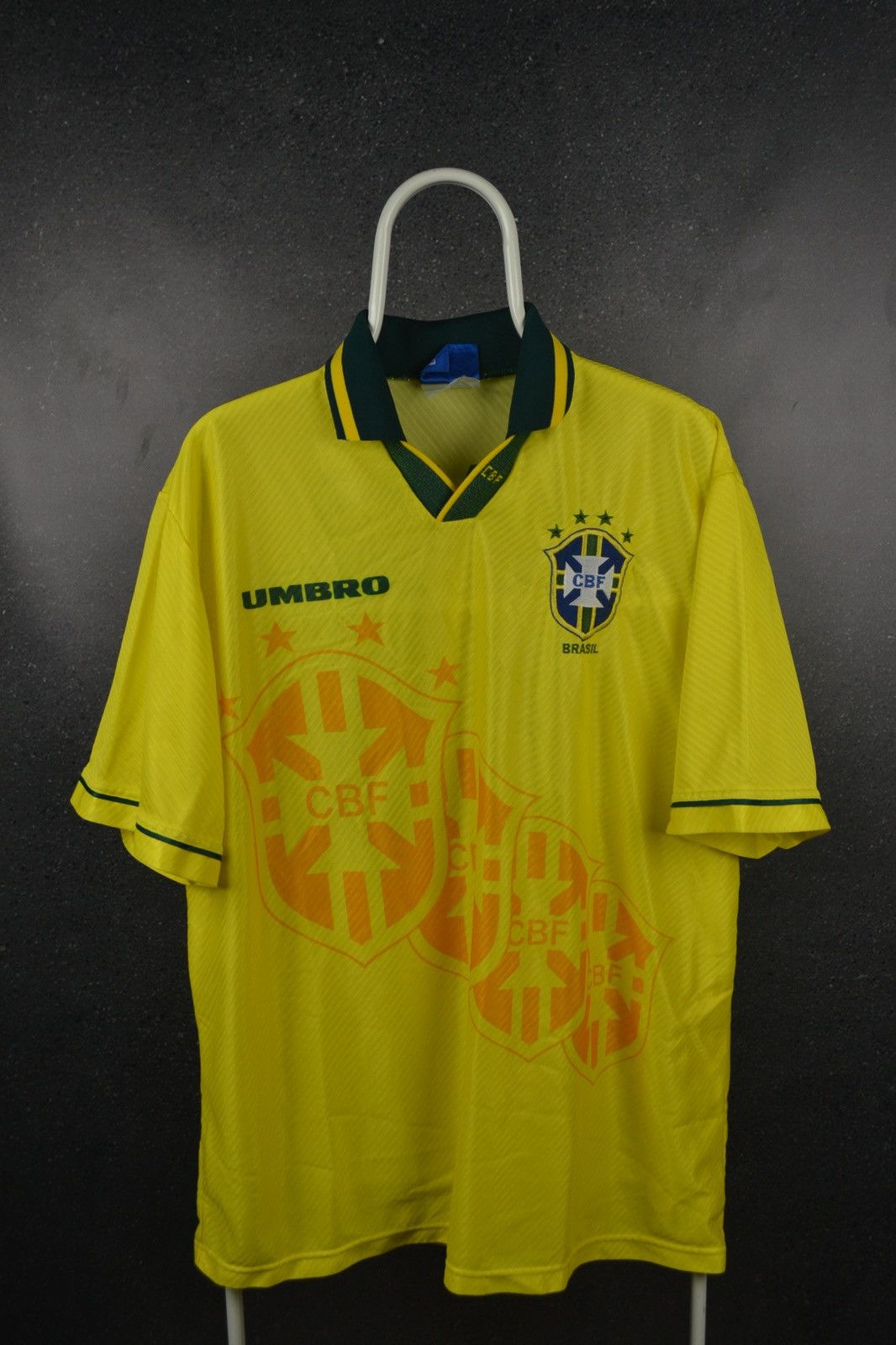 Umbro × Vintage Brazil Home Football Shirt Umbro Soccer Vintage Jersey ...