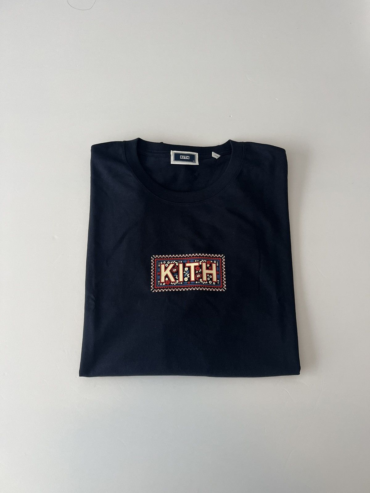 Kith Kith Needlepoint Classic Logo Tee | Grailed