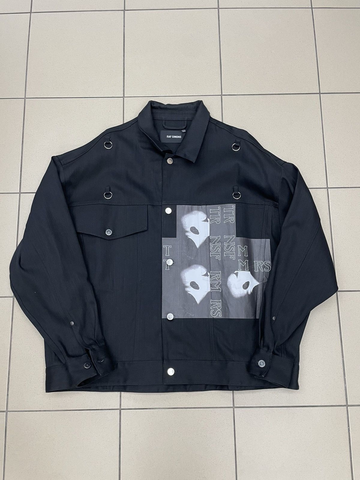 Raf Simons Raf Simons Bold Head Denim Jacket | Grailed