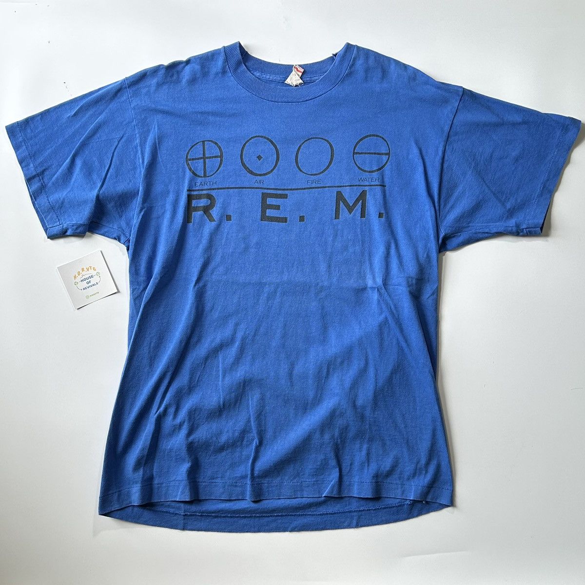 Vintage Vintage 90s REM Metal Elements Double sided band t-shirt | Grailed