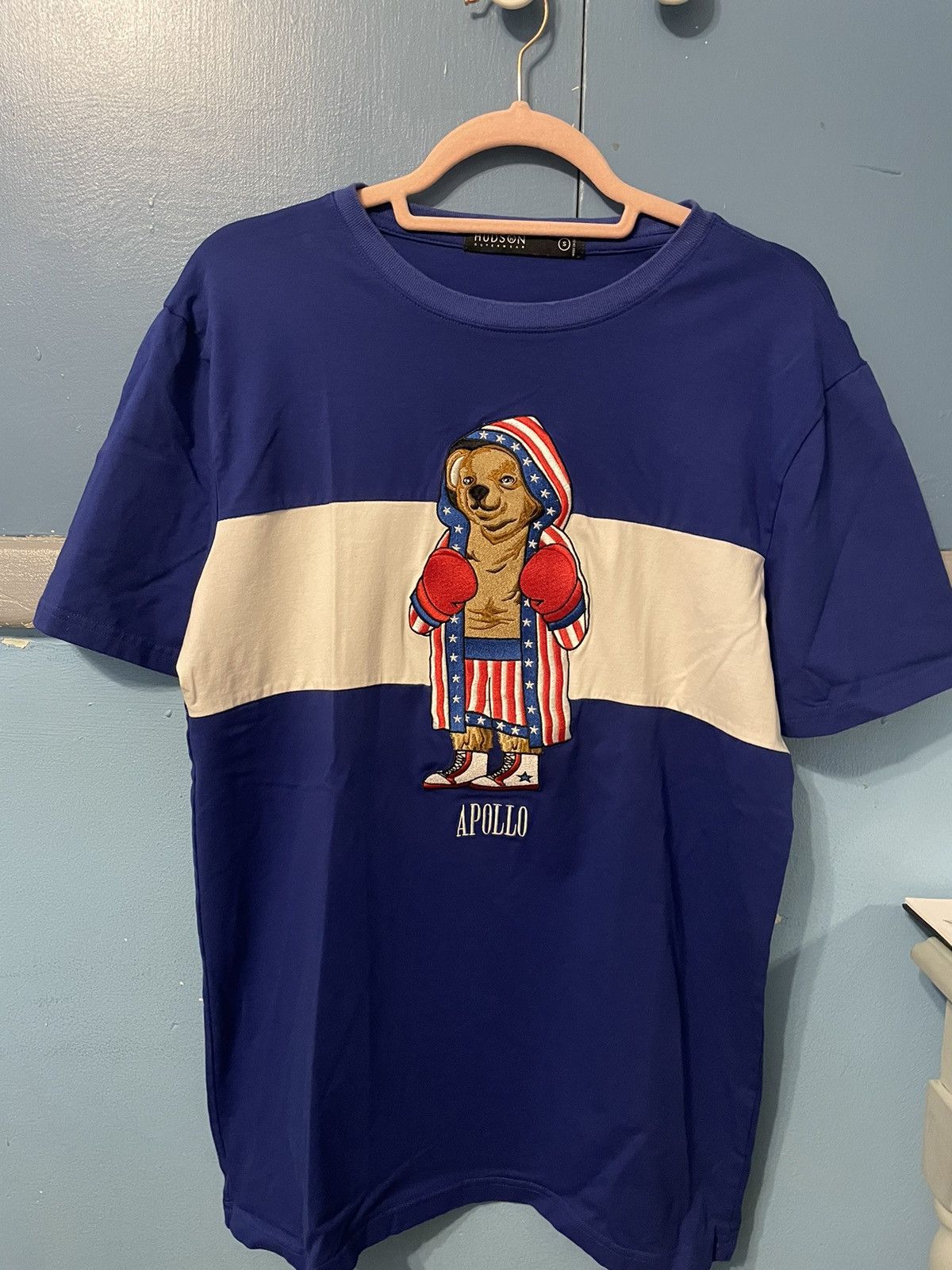 Streetwear Blue boxing bear shirt | Grailed