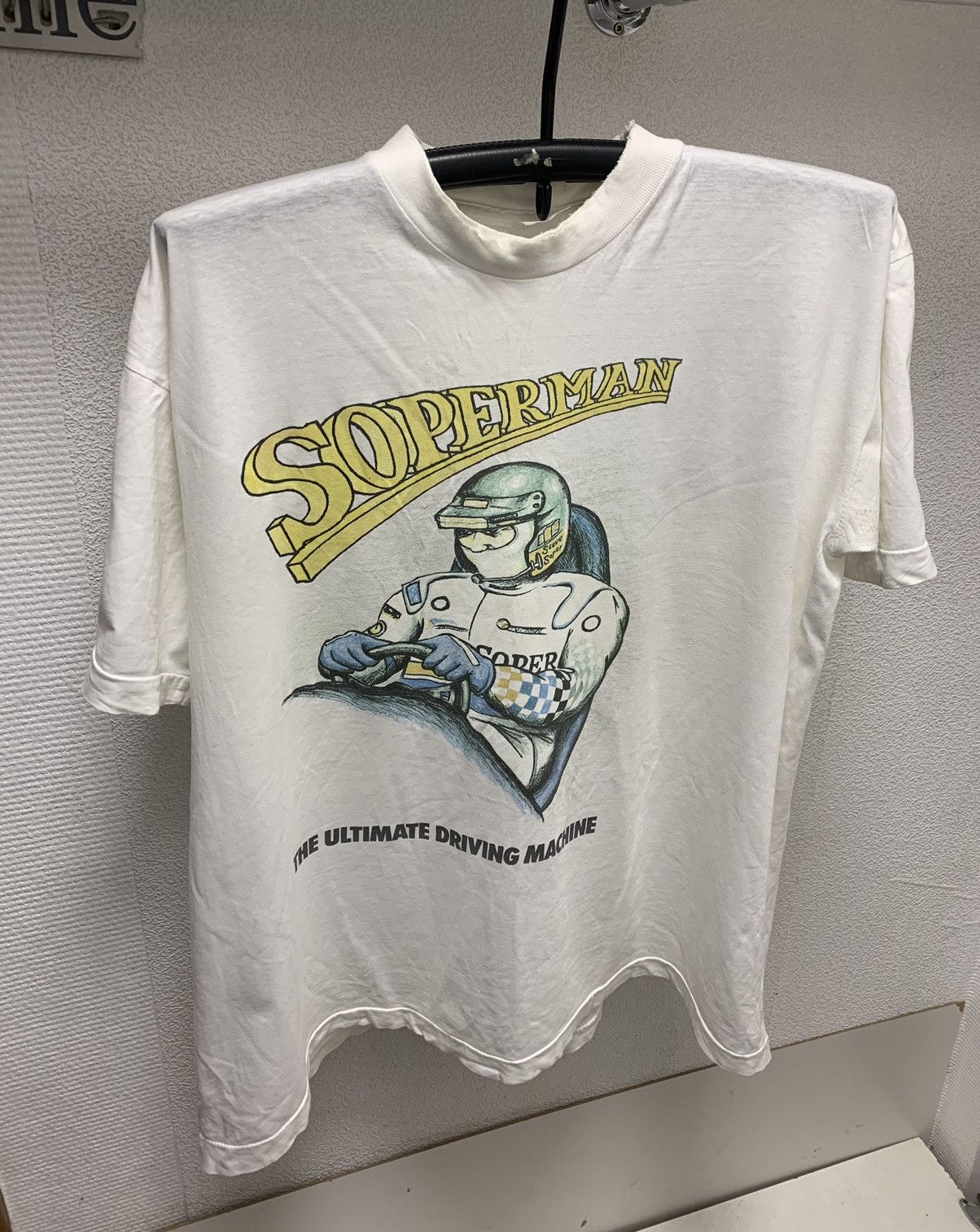 Vintage Steve Soper soperman vintage racing single formula 1990 Xl ...