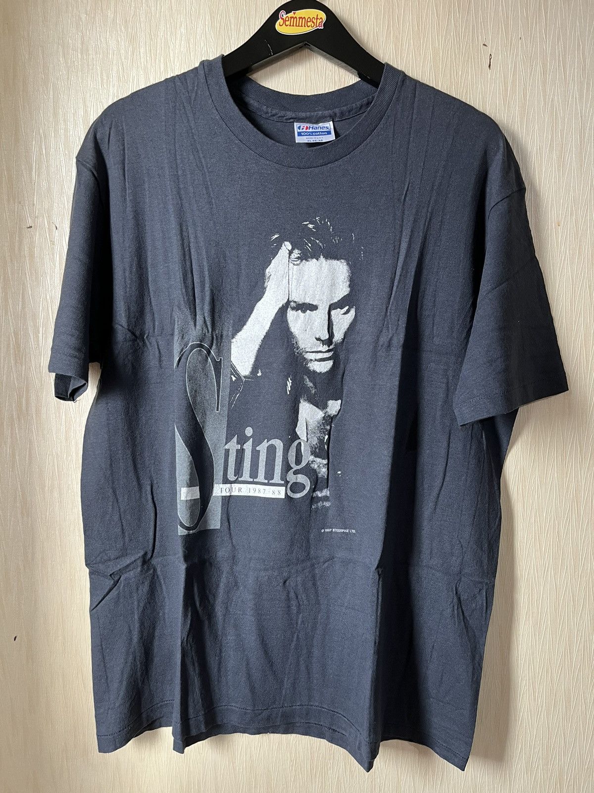 Band Tees × Hanes × Vintage VINTAGE 80s STING NOTHING LIKE THE SUN ALBUM TOUR TEE | Grailed