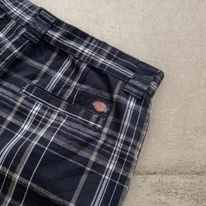 Vintage Dickies white in black stripes JORTS | Grailed