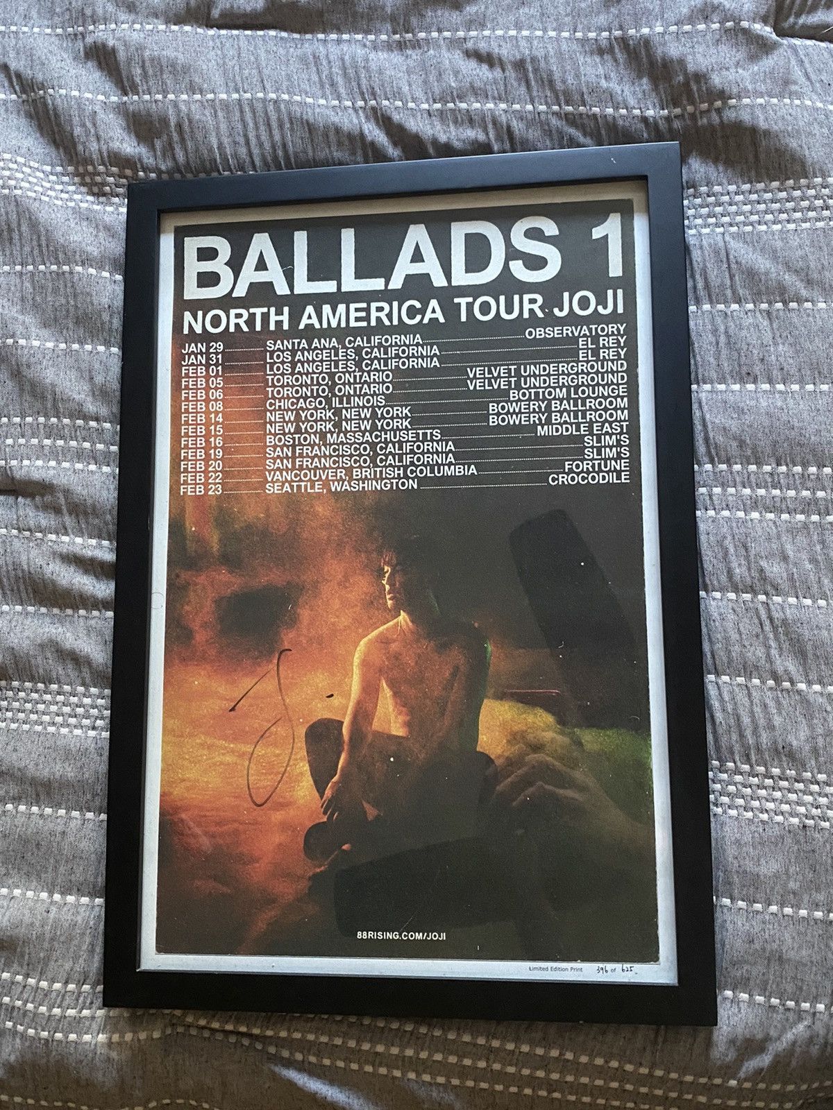 88rising Joji BALLADS 1 signed poster | Grailed