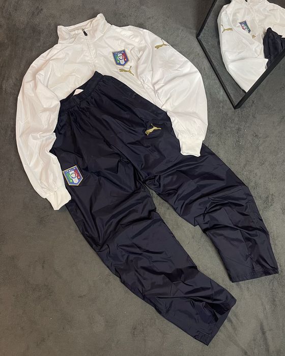Vintage 90s Puma Italia Vintage Nylon Track Suit Pants + Jacket | Grailed