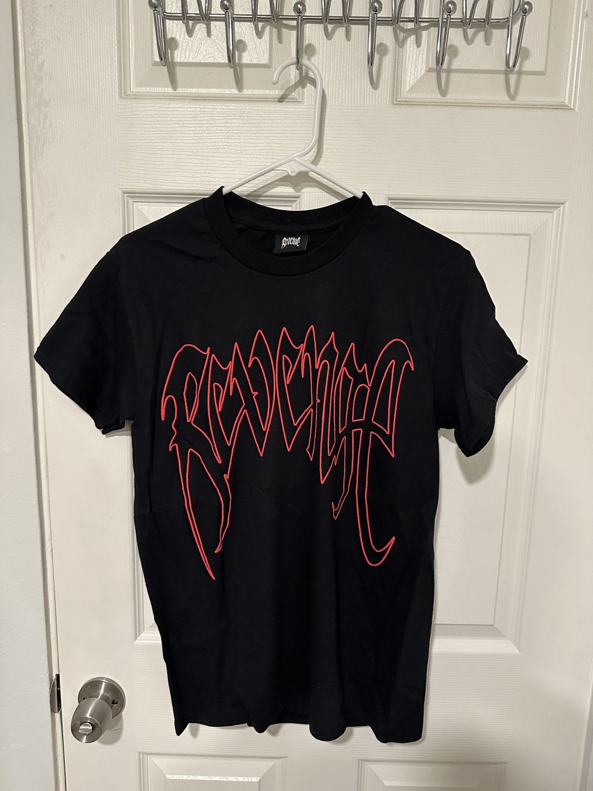 Revenge Exclusive Members Only Black and Red T Shirt | Grailed