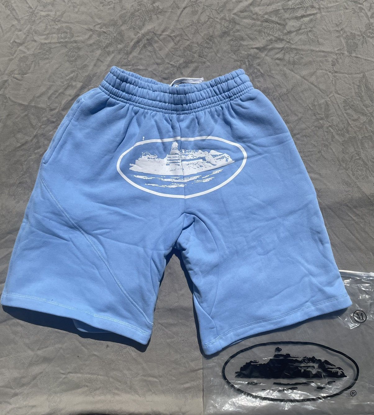 Corteiz Short Corteiz Alcatraz Baby Blue Size M | Grailed