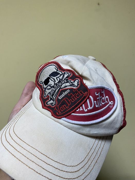 Vintage Von Dutch vintage skull badges cap | Grailed