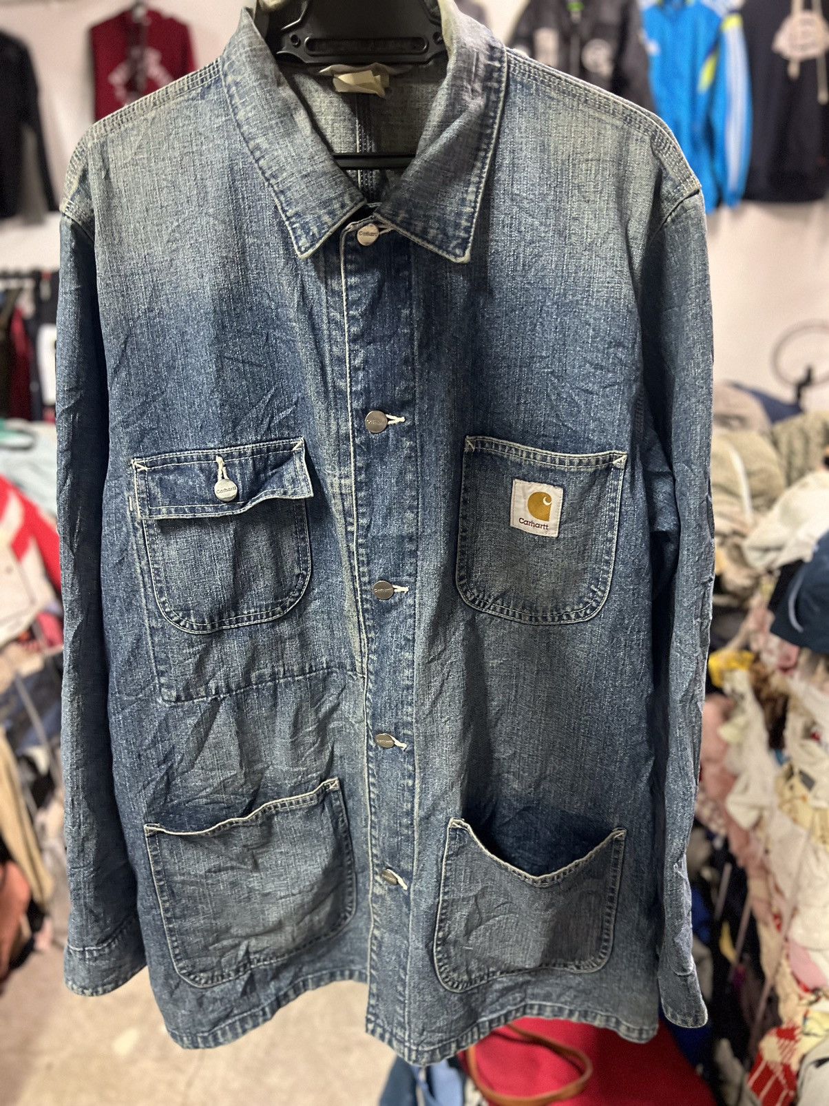 Carhartt × Denim Jacket × Vintage Vintage Carhartt worker denim jacket ...