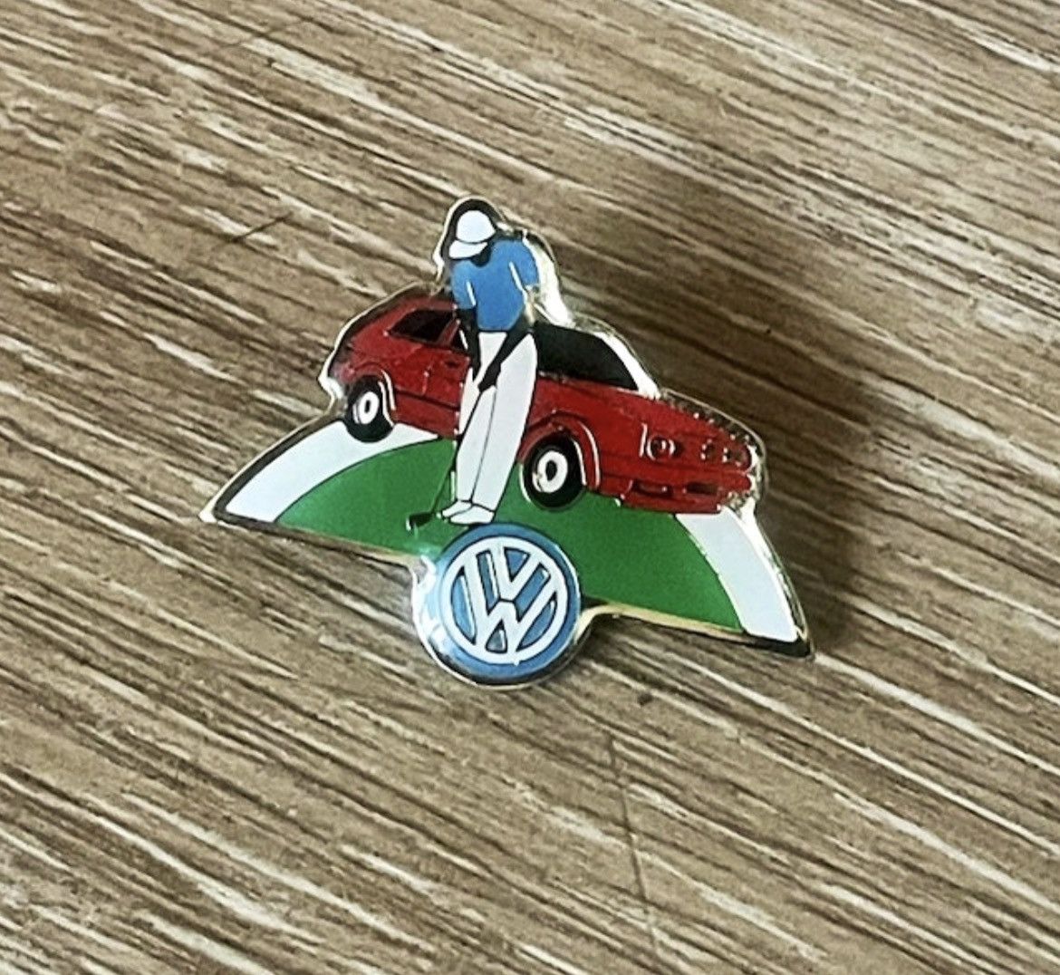 Vintage Vintage Volkswagen Golf GTI Golfer 1980s Retro Autosport Pin ...