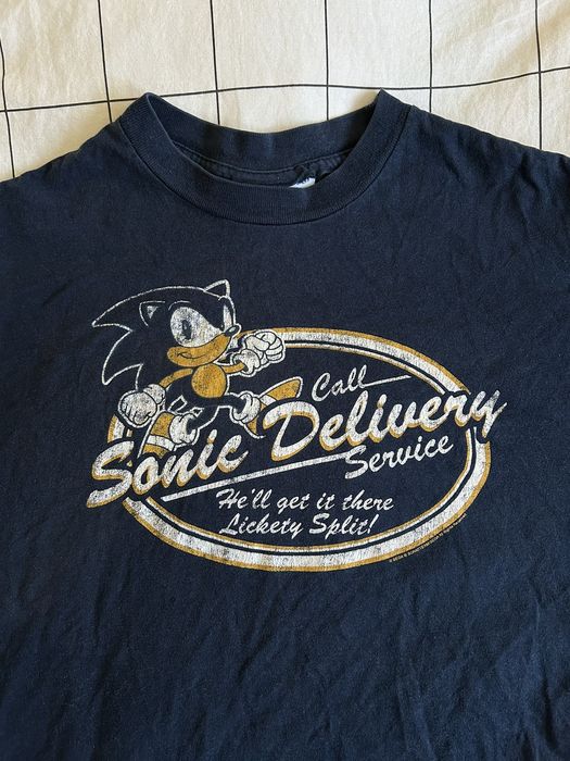 Vintage Vintage Sonic the Hedgehog “Sonic Delivery Service” tee | Grailed