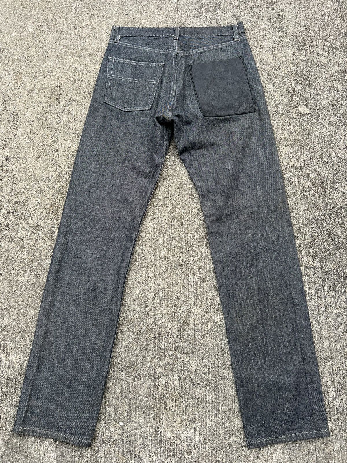 Japanese Brand Vintage SNAP CLOTHES Japan Leather Pocket Denim Jeans ...