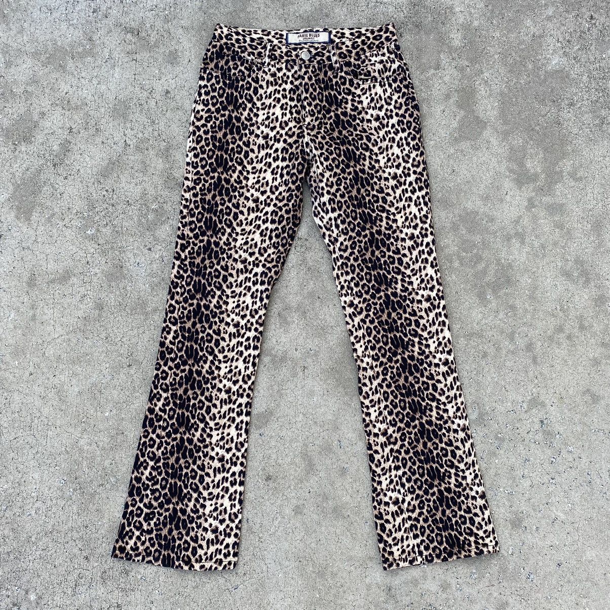 Vintage CRAZY VINTAGE PARIS BLUES LEOPARD PRINT BELL BOTTOM FLARE | Grailed