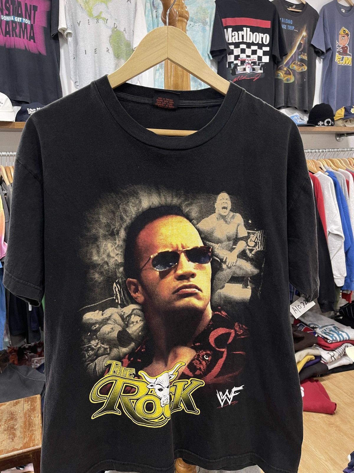 Vintage Vintage WWF The Rock Tee | Grailed