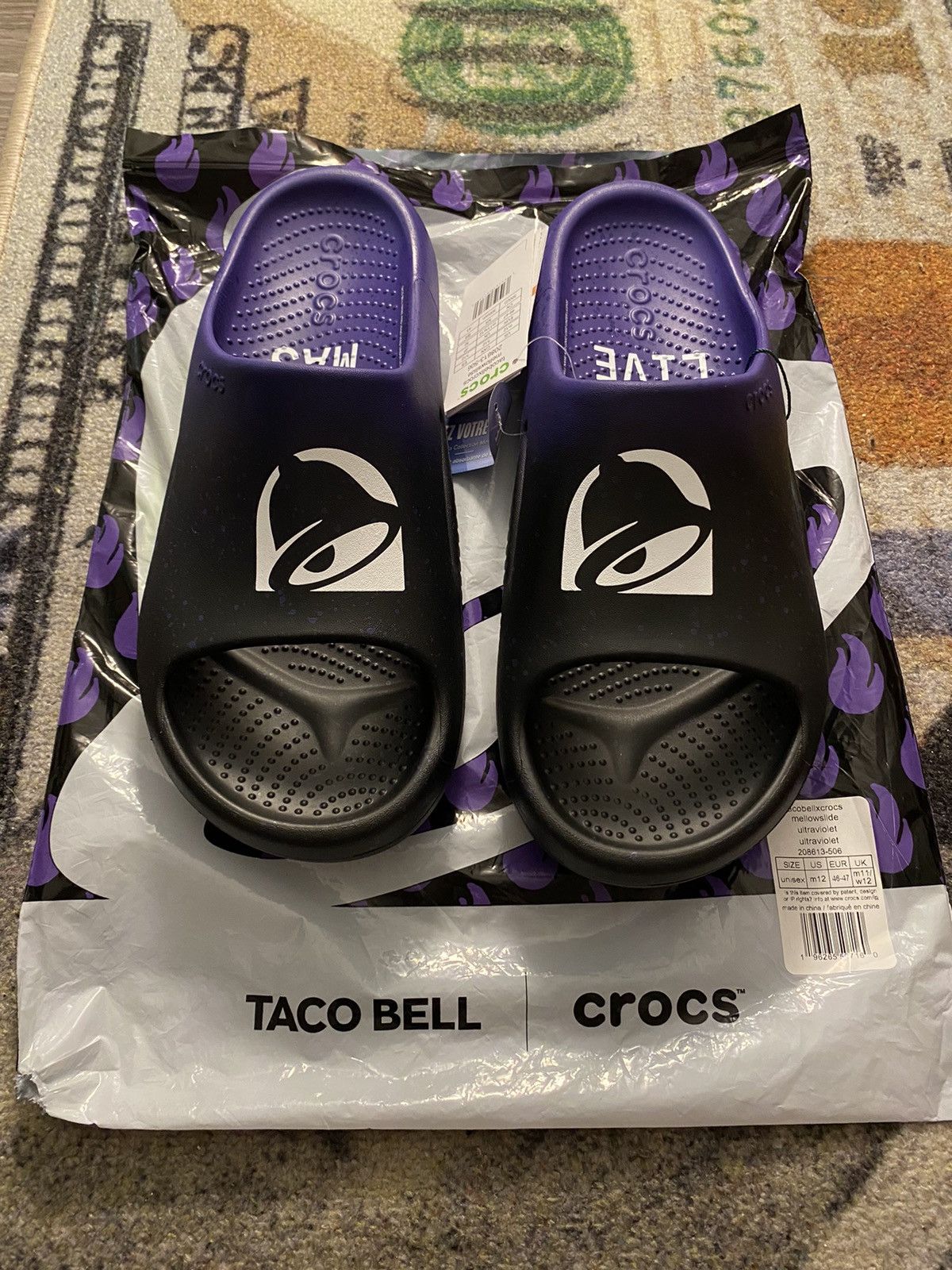 Crocs Crocs Mellow Slide Taco Bell Live Mas | Grailed