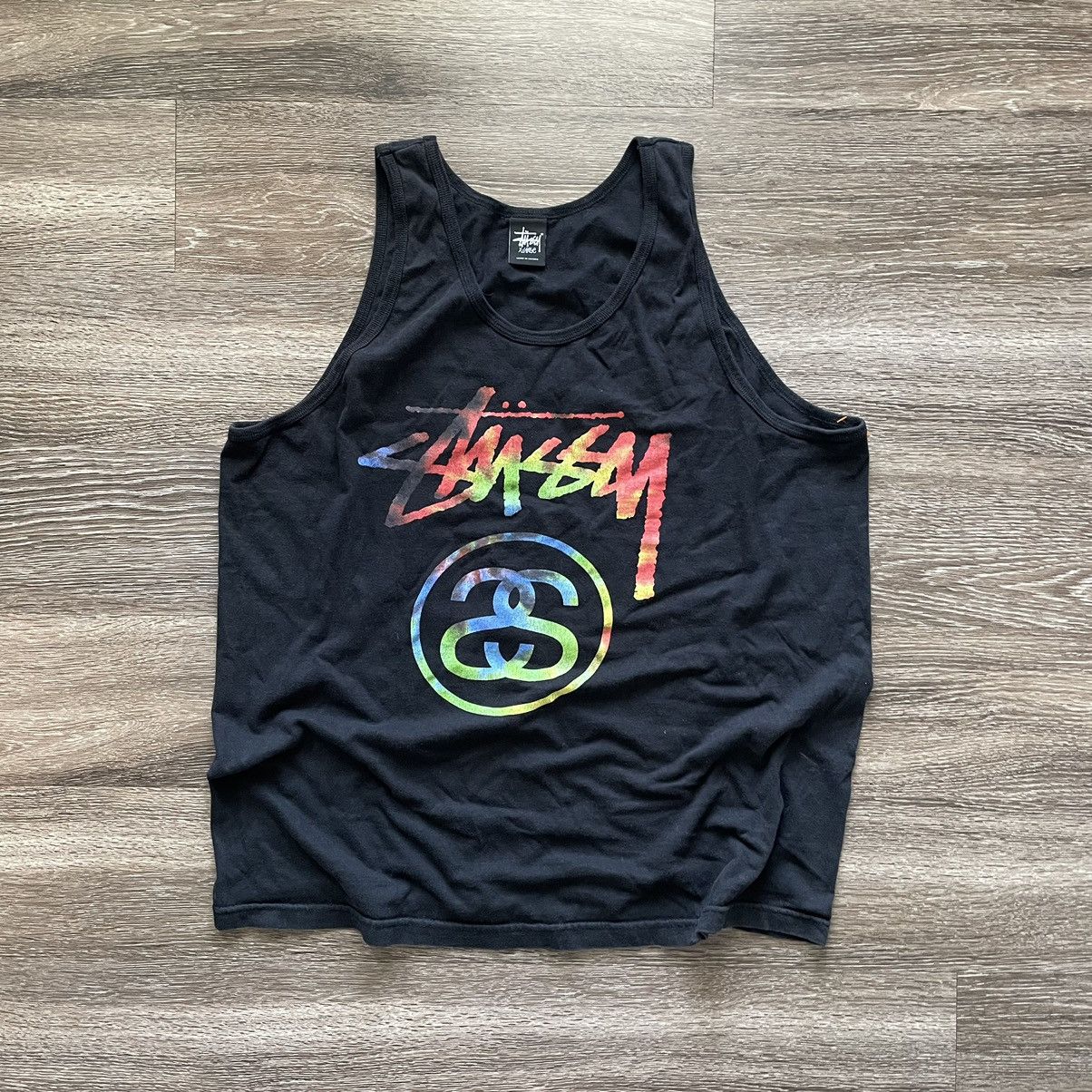 Stussy STUSSY SS LINK TIE DYE TANK TOP | Grailed