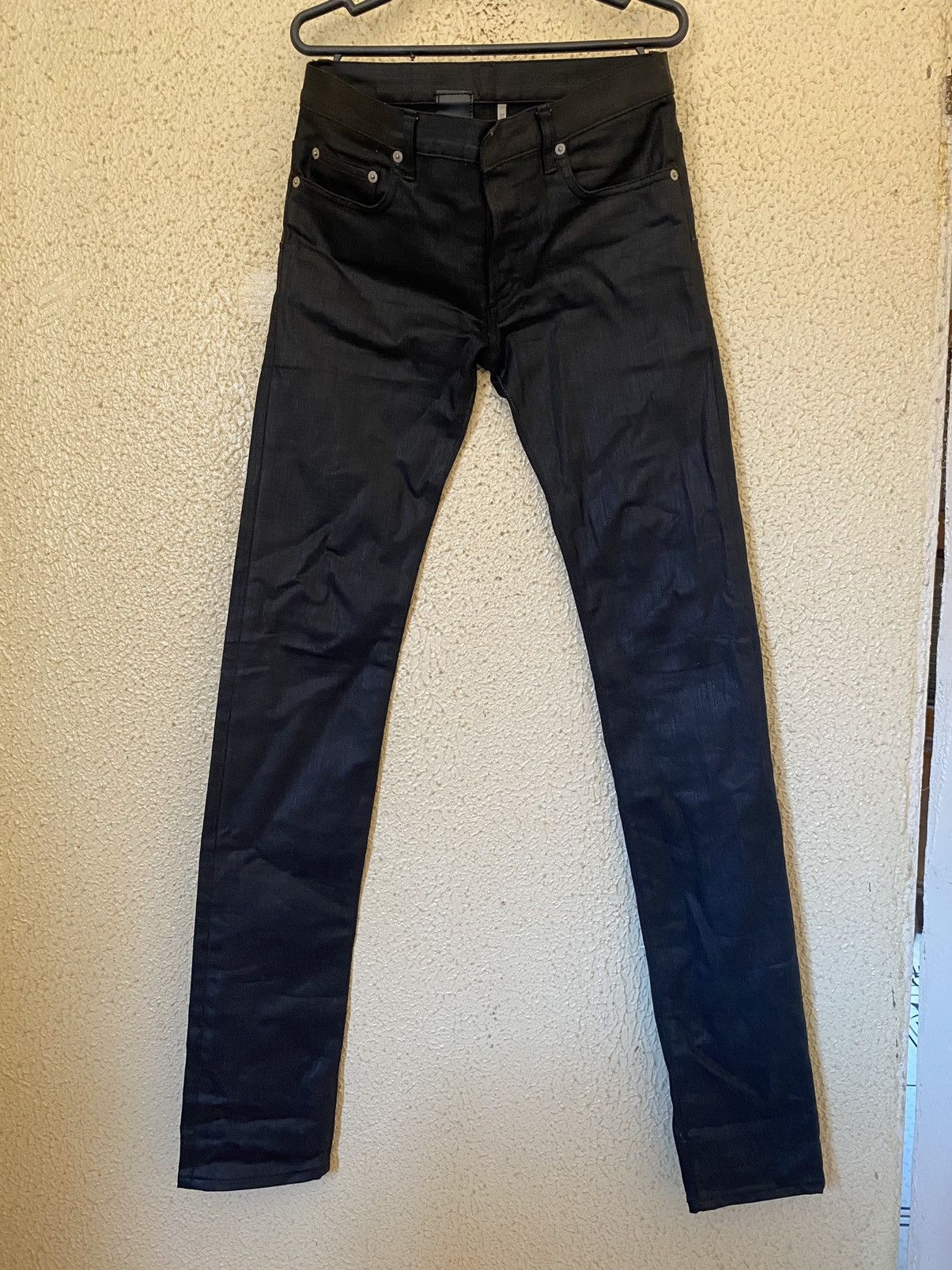 Dior dior homme f/w 2007 “NAVIGATE” waxed jeans by hedi slimane | Grailed