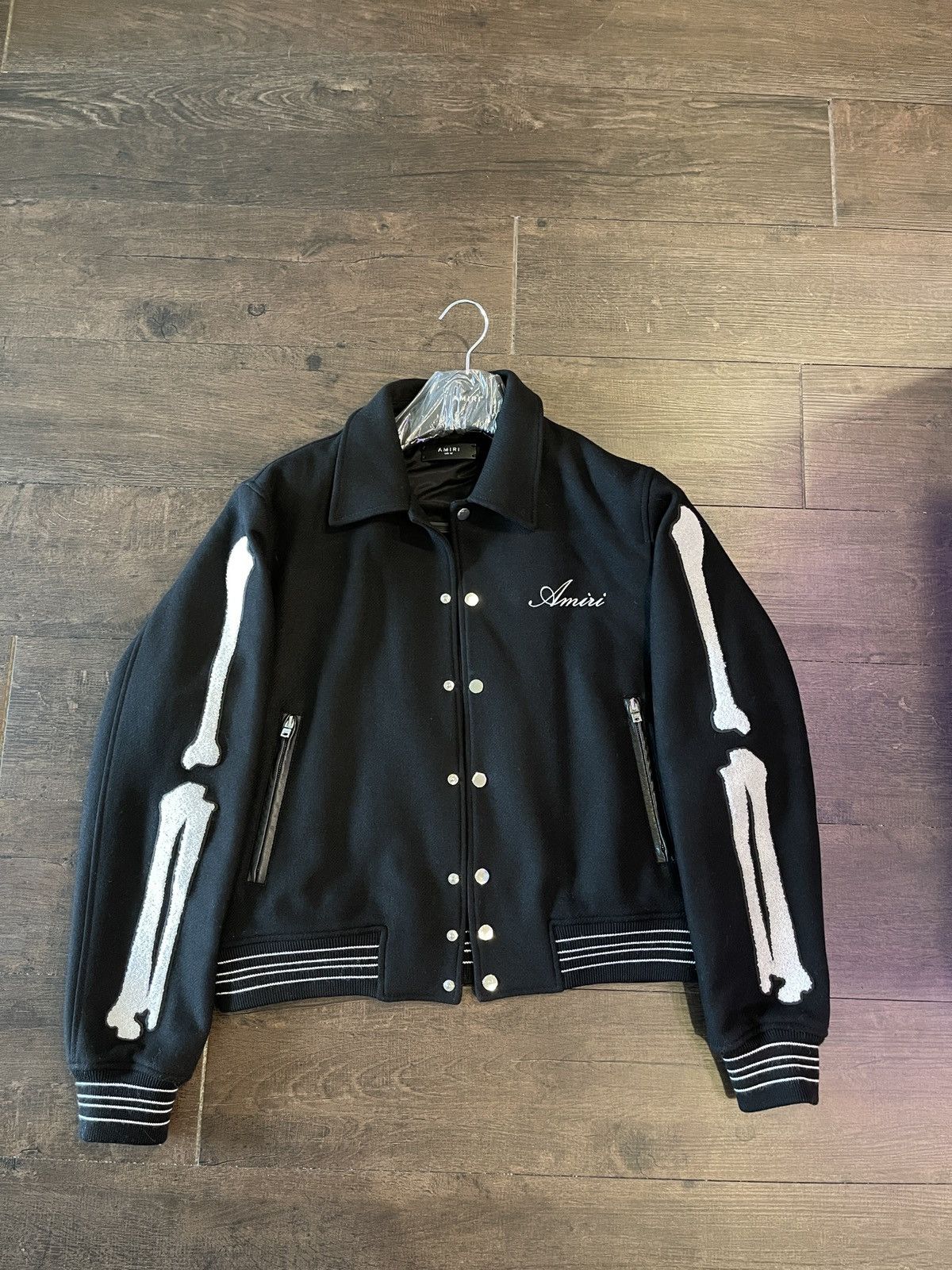 Amiri Amiri Bones Varsity Jacket | Grailed