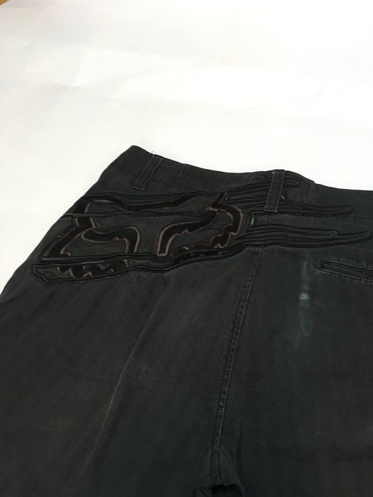 Vintage Crazy black baggy Fox Racing jorts USAjean shorts skater Y2K ...