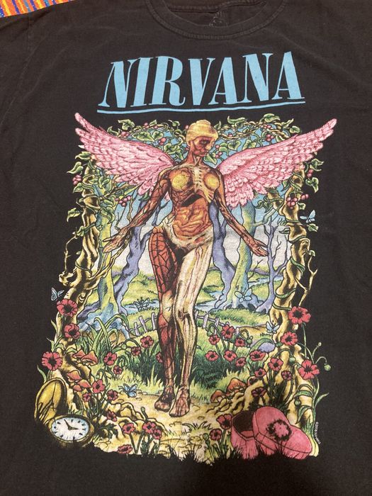 Vintage nirvana in utero angel t shirt | Grailed