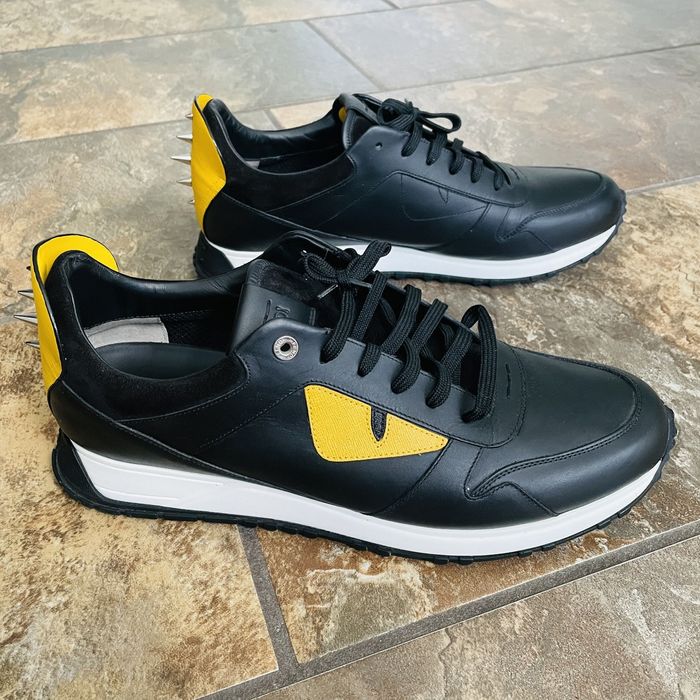 Fendi Fendi Monster Runner Spike Back Leather Eyes Bug Sneaker | Grailed