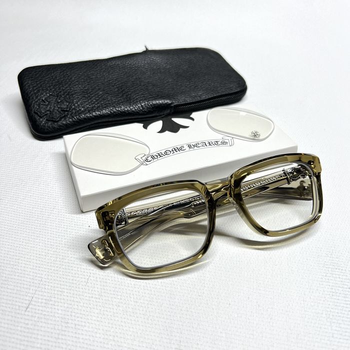 Chrome Hearts NEW Chrome Hearts See You In Tea Glasses Frames Japan Clear | Grailed