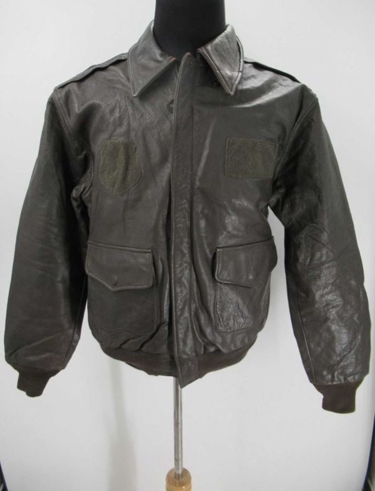 Vintage USAF leather pilots flight bomber jacket A2 us army | Grailed