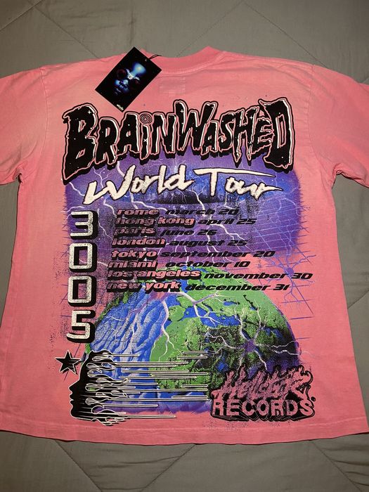 HELLSTAR Hellstar Brainwashed World Tour T-Shirt | Grailed