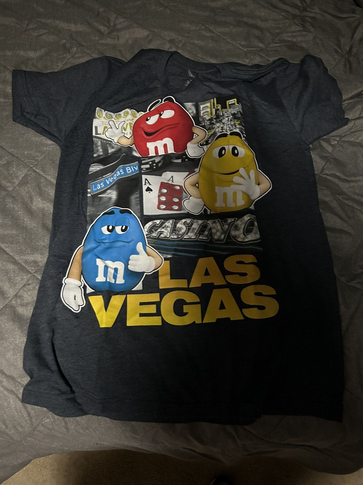 Vintage Dark Grey MnM Vegas Shirt | Grailed