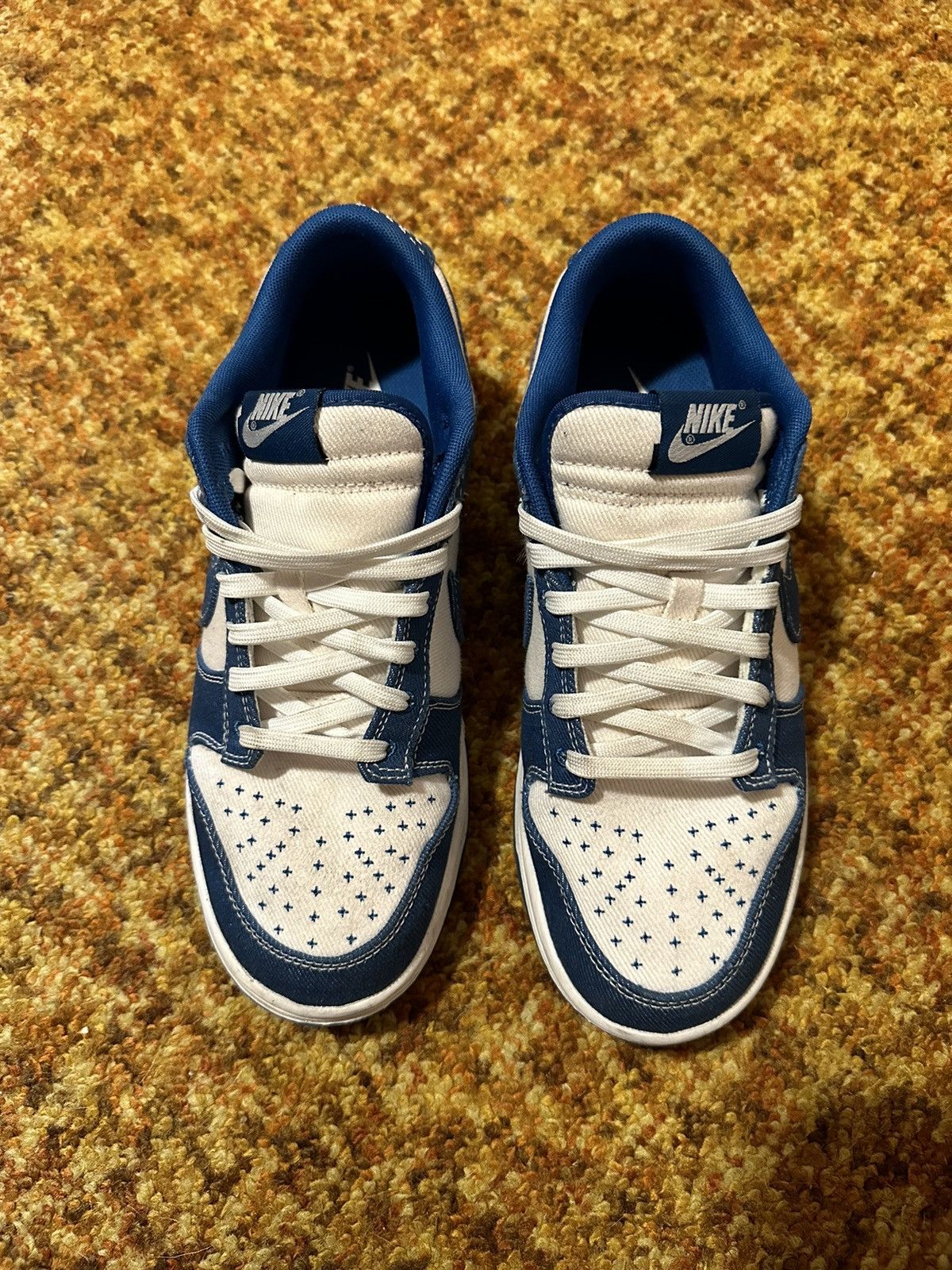 Nike Nike Dunk Low Retro Se “Industrial Blue Sashiko” | Grailed