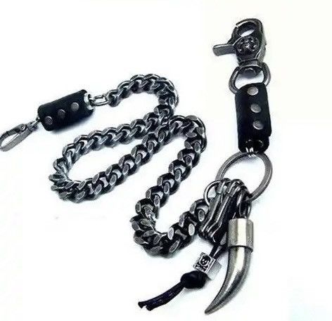 Cuban Link Chain Stainless Steel Silver Fang Key Chains | Grailed