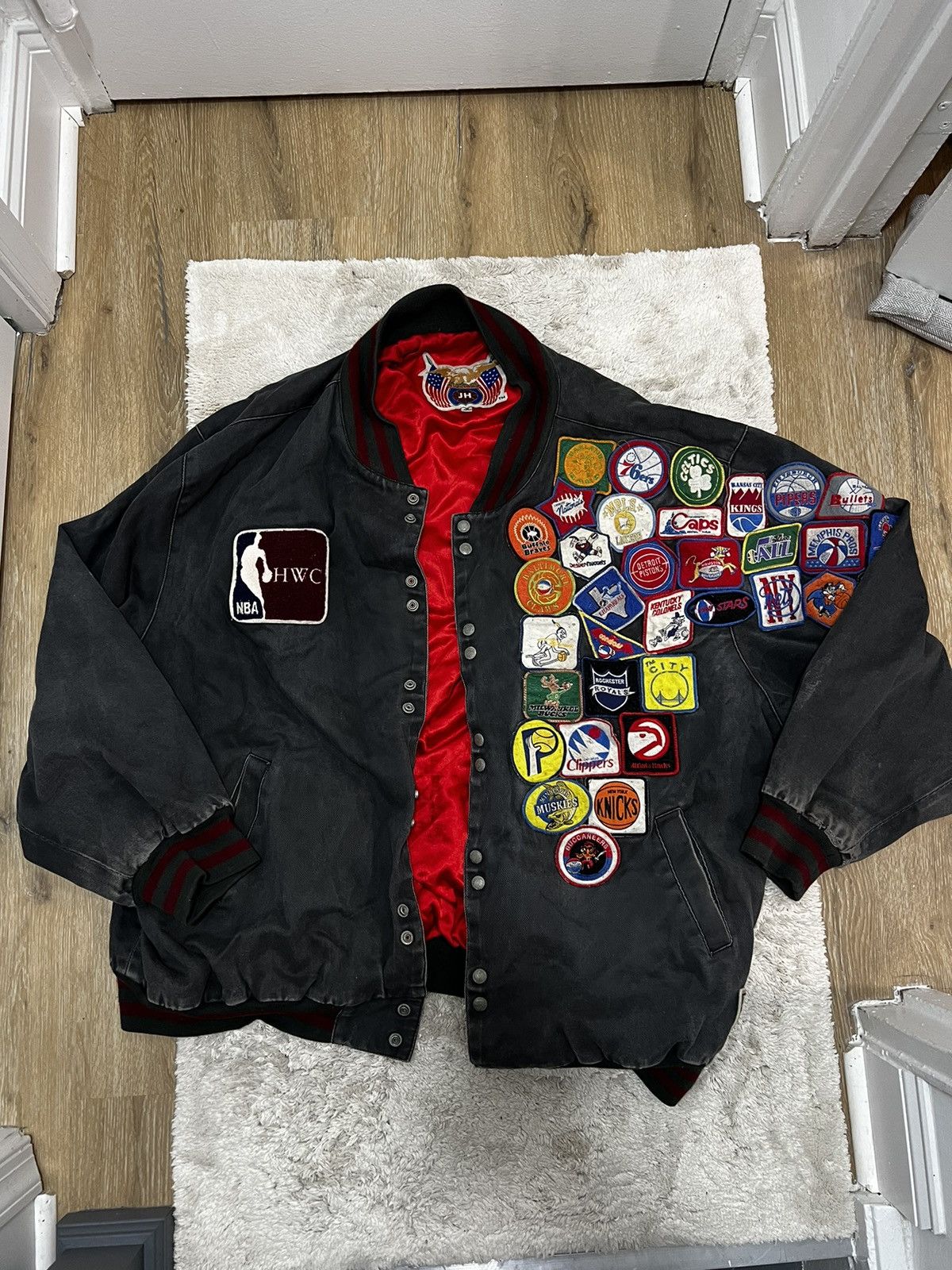 Jeff Hamilton NBA Logos Patches Hardwood Classics | Grailed