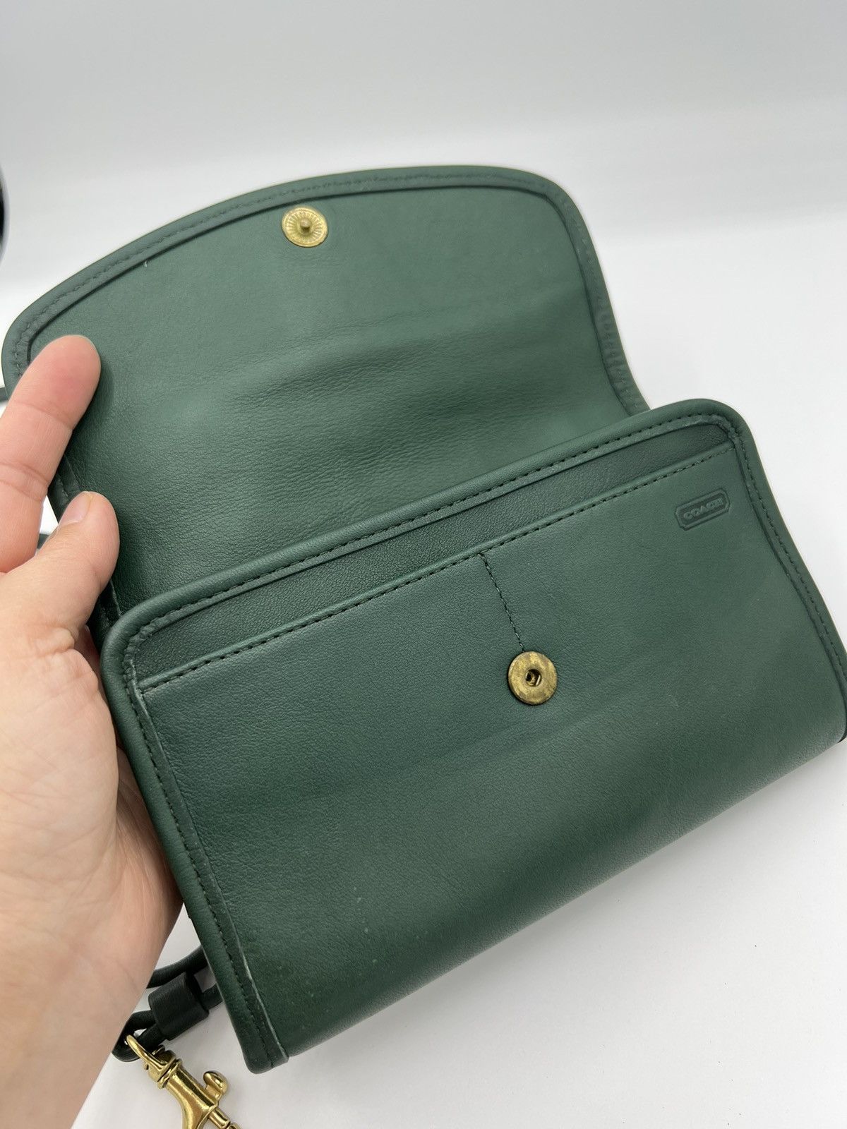 Vintage New, Vintage Coach Envelope Long Swing Wallet Crossbody | Grailed