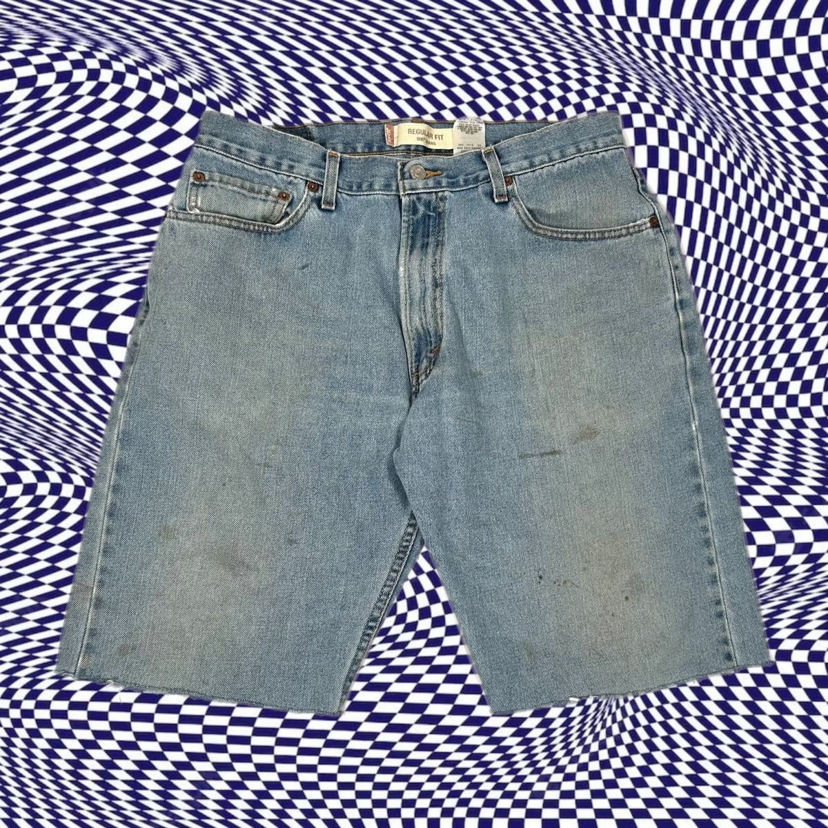 Custom × Levi's × Vintage Levi's 505 cut off baggy jean shorts | Grailed
