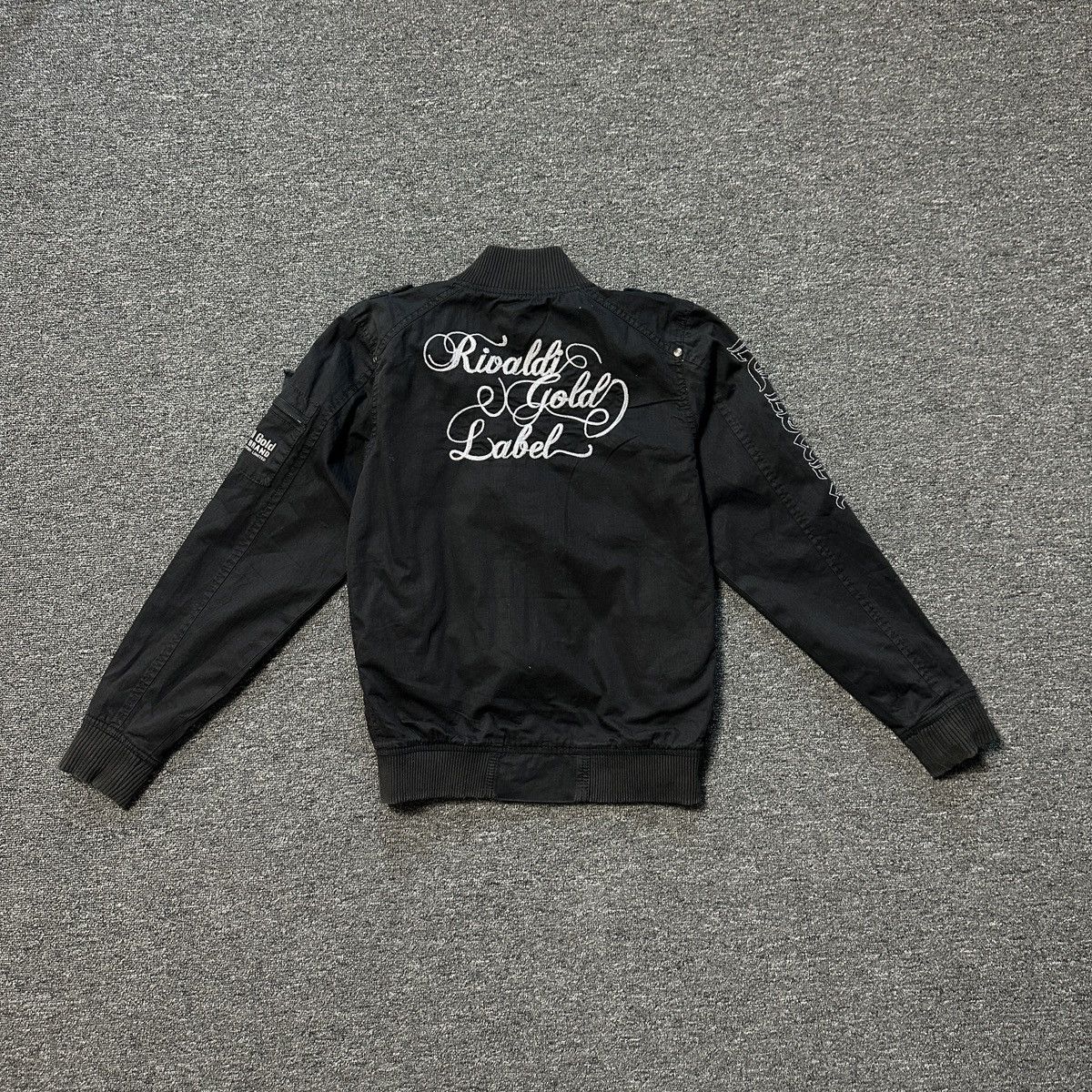 Vintage Rivaldi Gold Cotton Bomber Jacket | Grailed