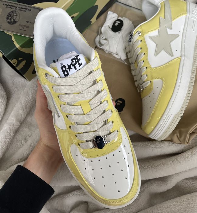 Bape Bape SSENSE Exclusive Yellow Sta Sneakers | Grailed