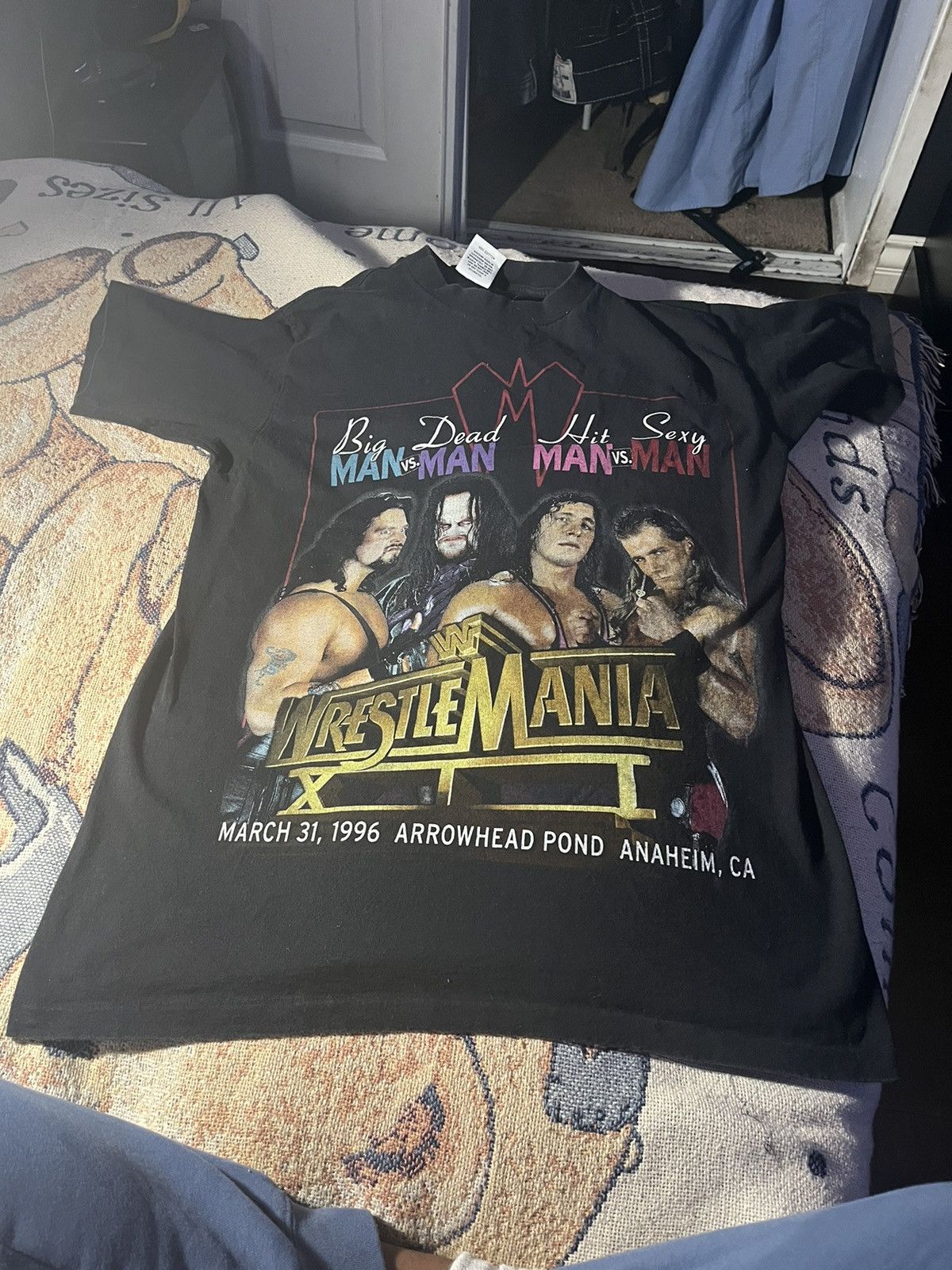 Vintage × Wwf (1996) Wrestlemania 12 shirt | Grailed