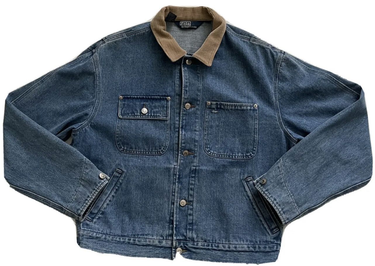 Polo Ralph Lauren Vintage Polo Ralph Lauren Denim Jacket Flag 1980’s Men Large | Grailed
