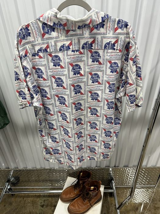 Vintage 70s Kmart obr Pabst blue ribbon button up shirt | Grailed
