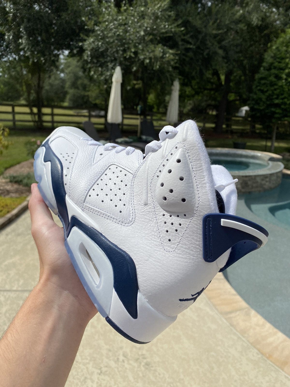 Nike Jordan 6 Retro Midnight Navy Blue White (2022) CT8529-141 | Grailed