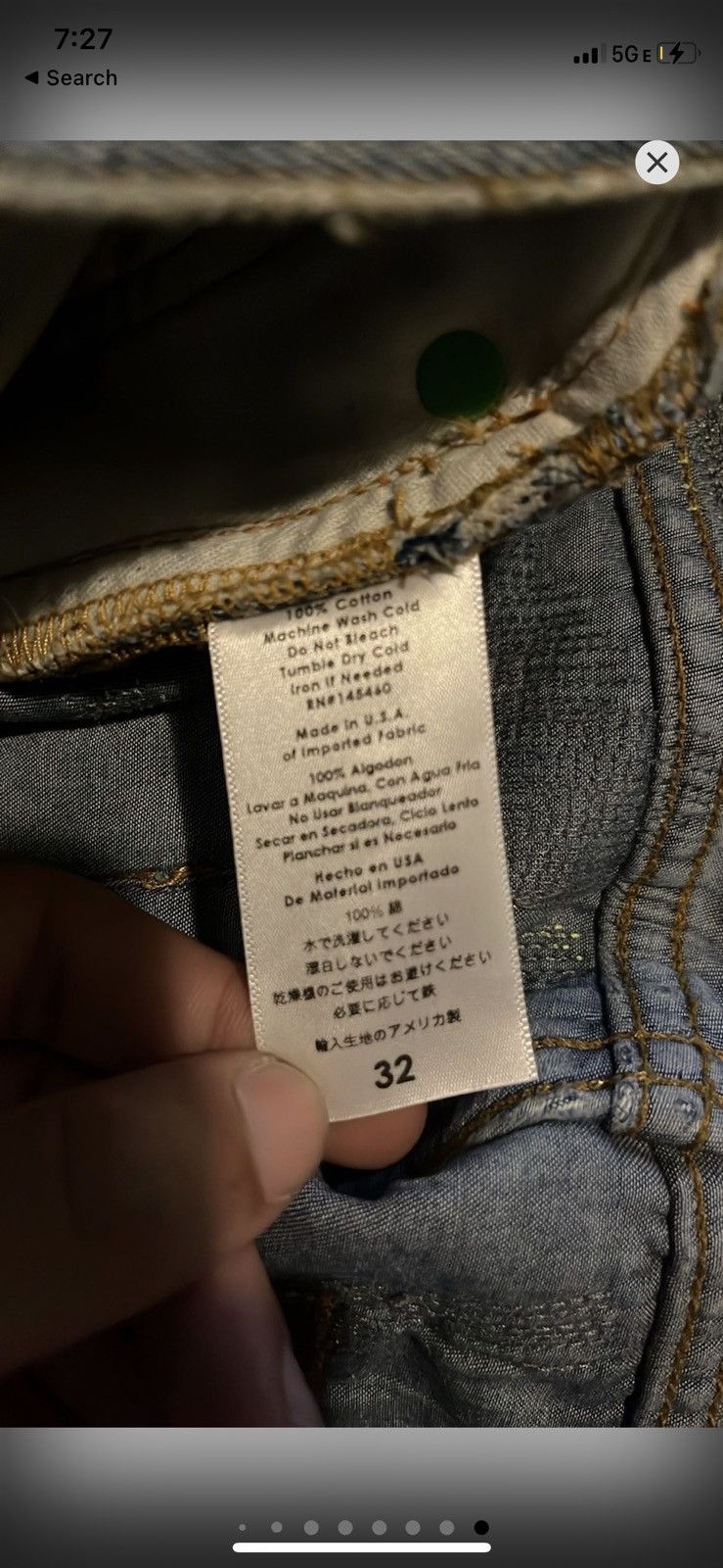 Vlone ENDLESS DENIM x VLONE JEANS NEON GREEN | Grailed