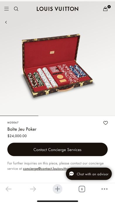 Louis Vuitton 💥💥x50 Louis vuitton poker chip game casino & card 💥💥 ...