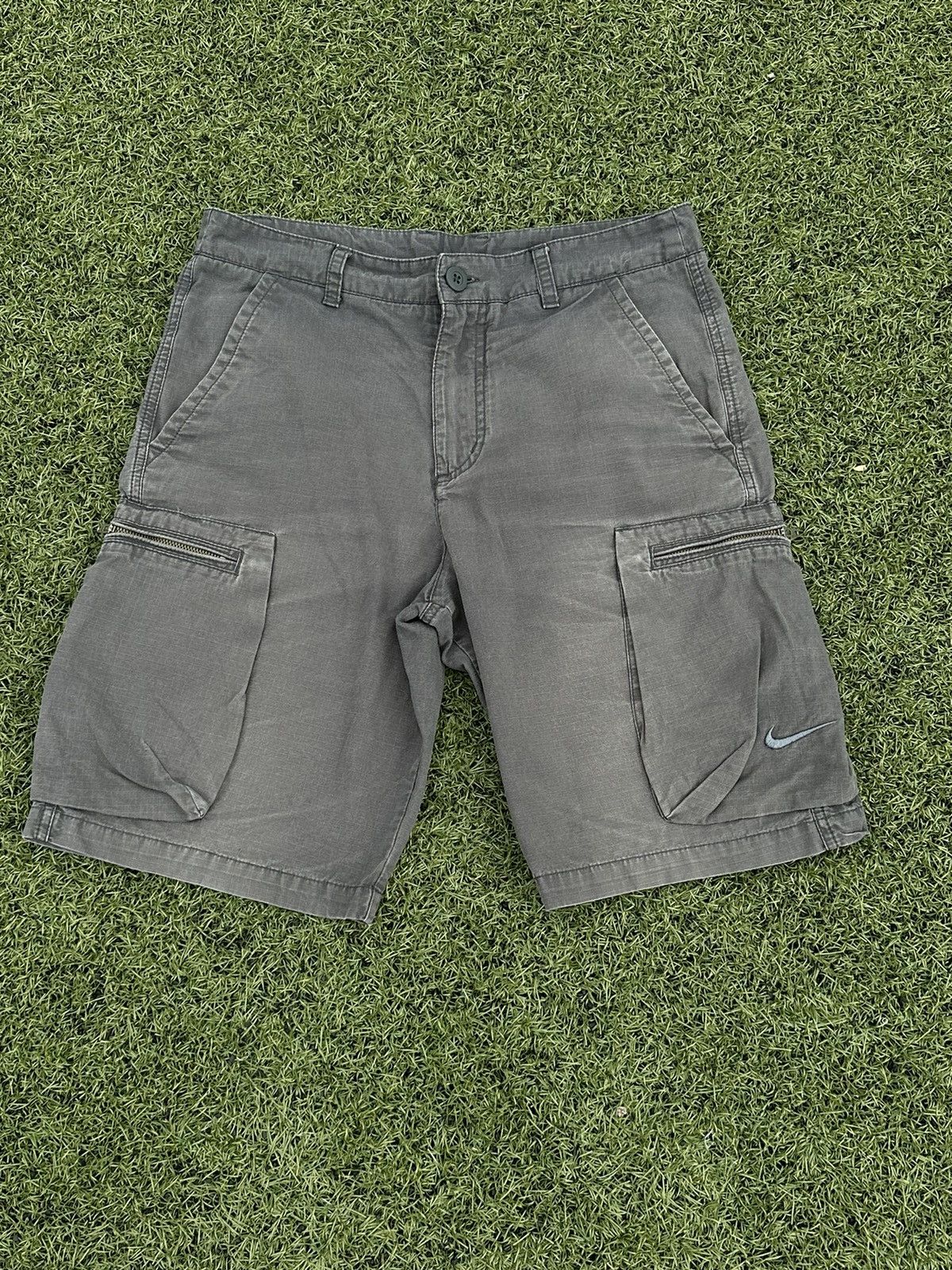 Nike × Vintage Vintage Nike ripstop travis scott style cargo shorts ...