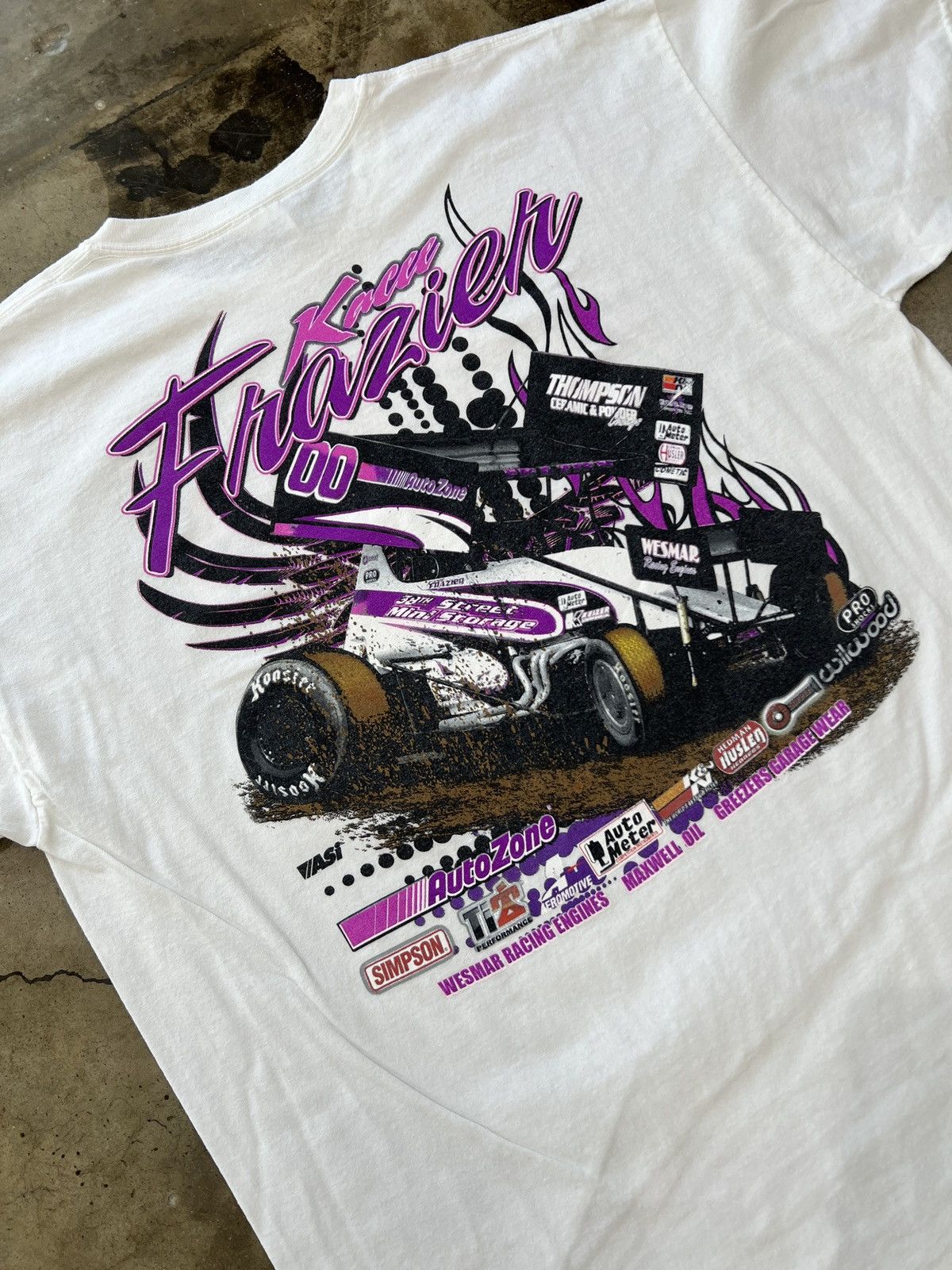 Vintage Vintage Kacee Frazier Racing Wesmar Racing Engines Tee Sz. XL ...