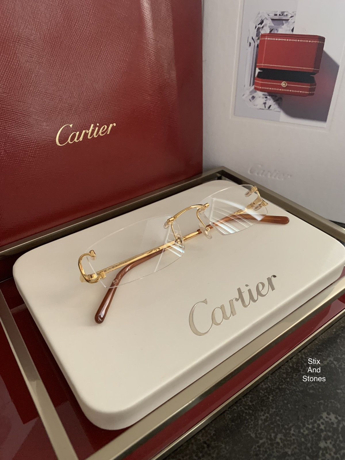 Cartier Cartier Big C Piccadilly Eyeglasses(ALL NEW) | Grailed