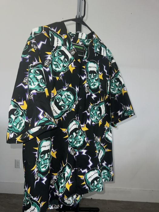 Prada Prada x Universal Frankenstein Bowling Poplin Shirt | Grailed