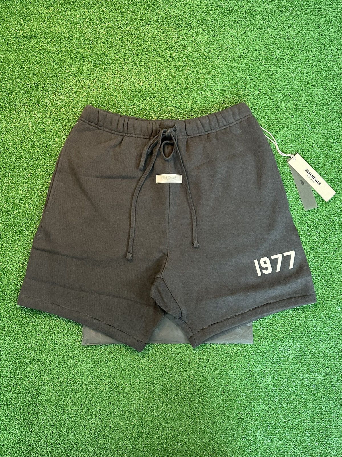 Essentials × Fear of God Essentials FOG Iron 1977 Shorts | Grailed