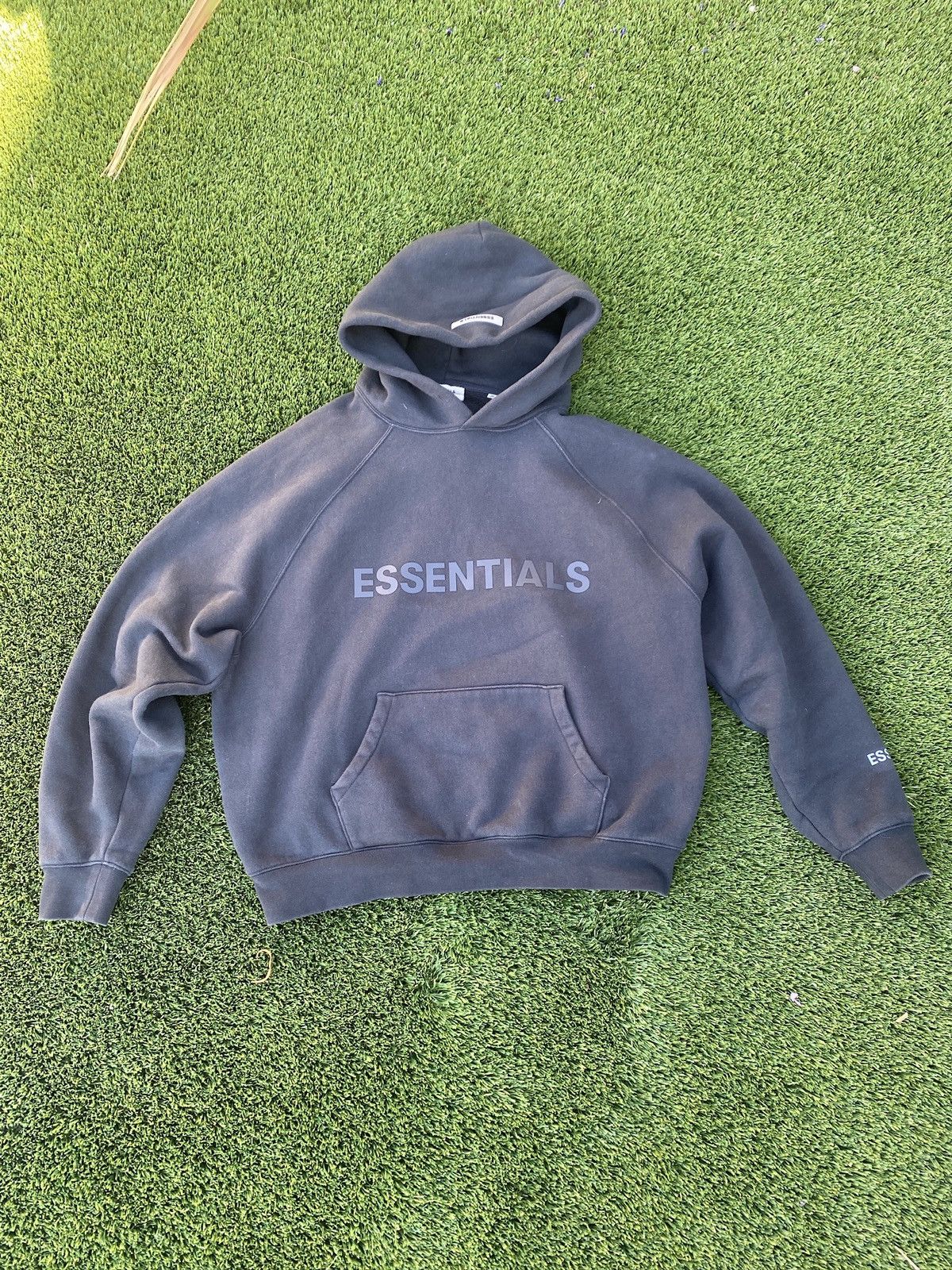 Essentials black essentials hoodie | Grailed